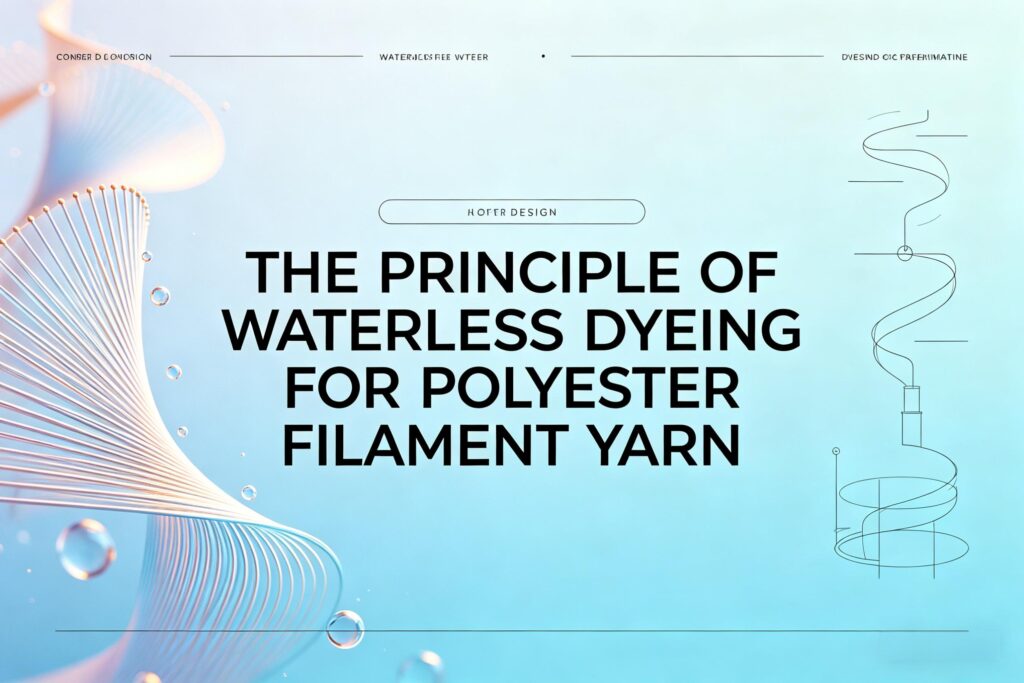 The Principle of Waterless Dyeing for Polyester Filament Yarn - GLYarn.com
